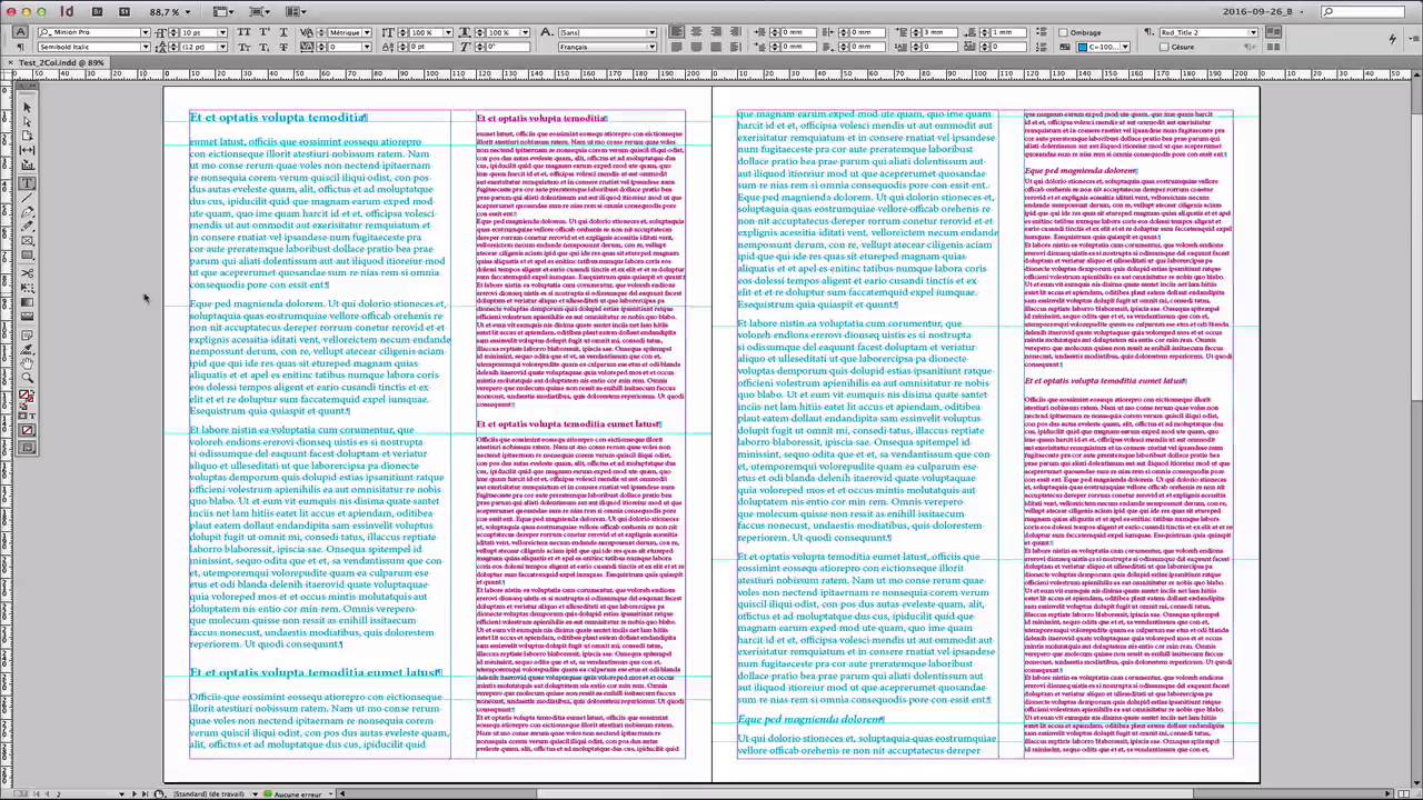 InDesign: Align Texts on 2 Columns! … (^/) ;-) - YouTube