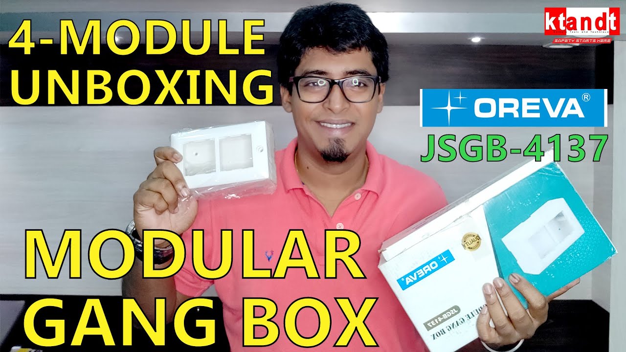 OREVA ELECTRICALS | MODULAR GANG BOX | 4-MODULE |#electrical | #oreva ...