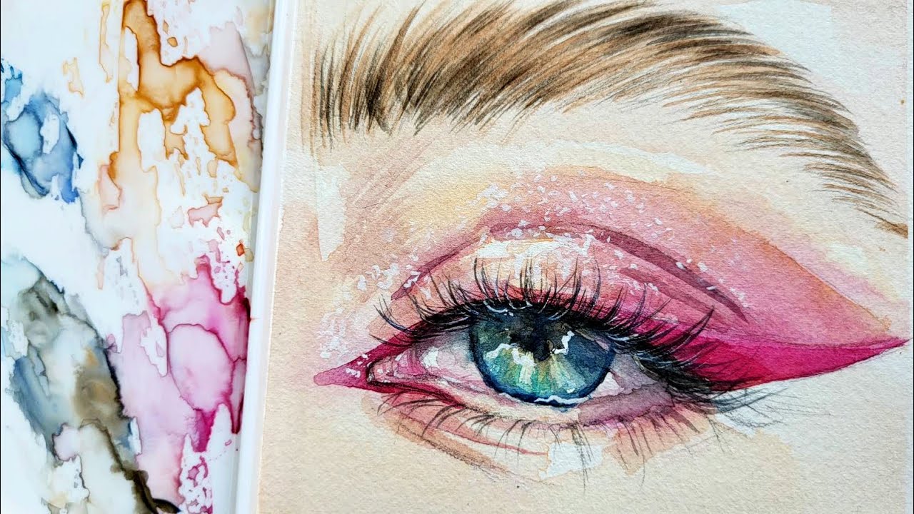 How to PAINT a REALISTIC an Eye | WATERCOLOR Tutorial - YouTube