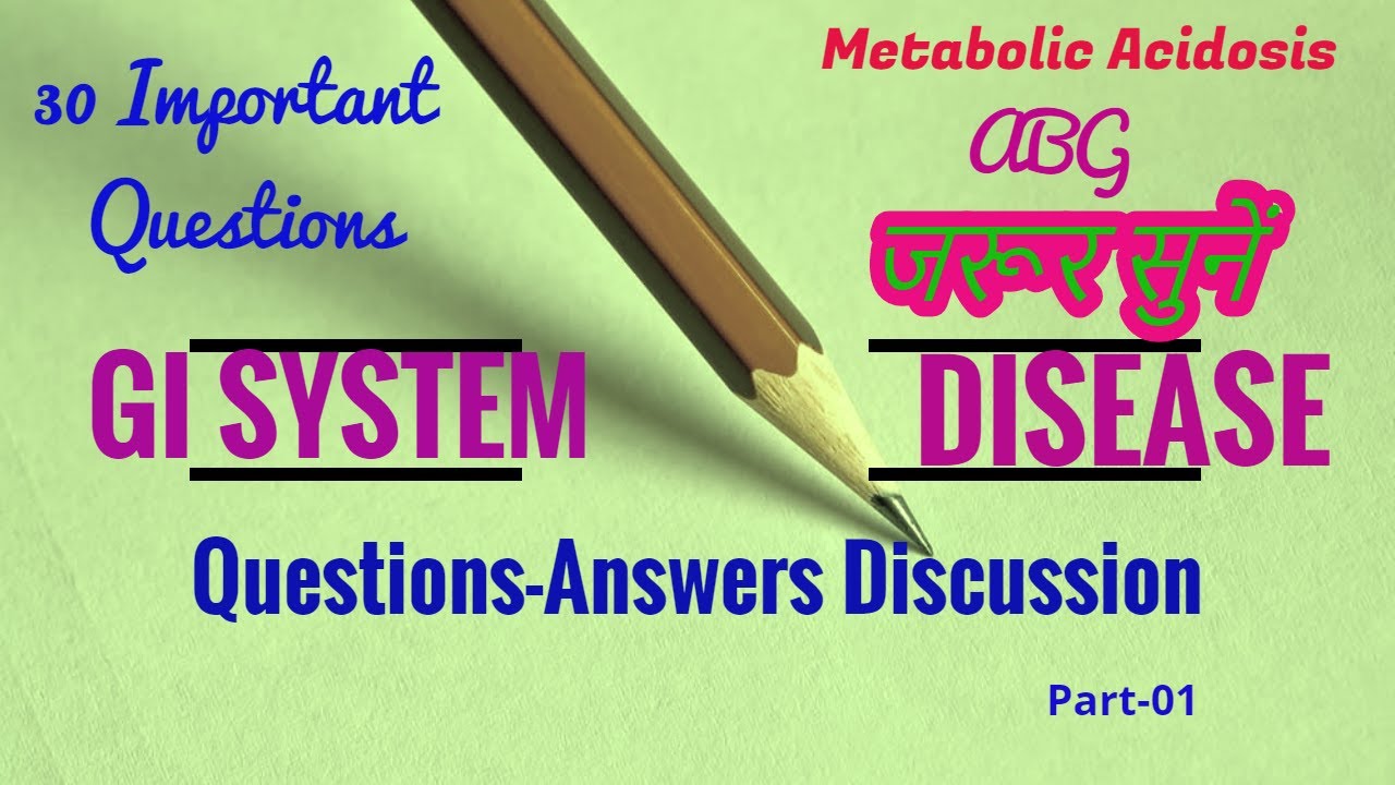 GI Disease Questions-Answers Part-01 - YouTube