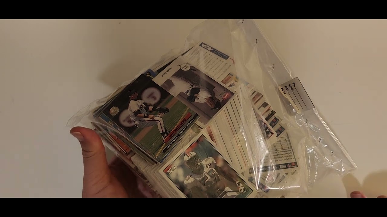 More thrift shop baggie cards ! - YouTube
