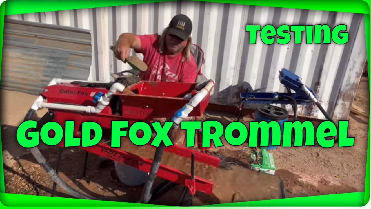 Gold Fox Trommel / Getting Gold / Testing - YouTube