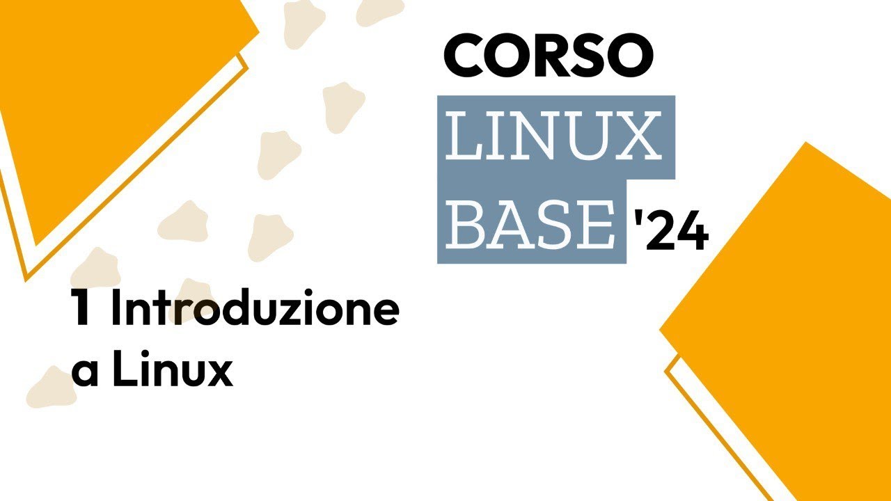 Corso Linux Base 2024 - (LIVE 1/3) Introduzione a Linux - YouTube