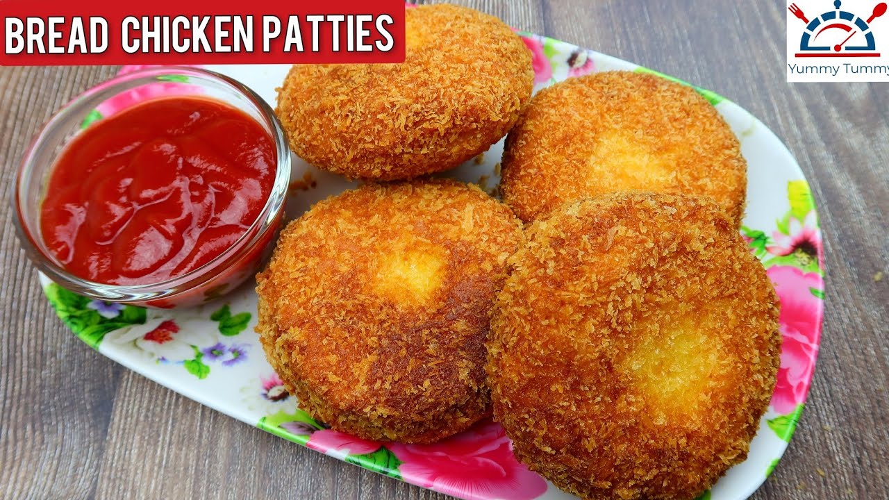 Bread Chicken Patties Recipe | Quick And Easy Snack Recipe | Short Eats ...