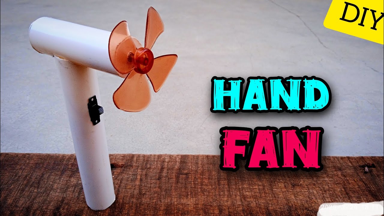 How to make a Hand Fan in easy way || Hand fan - YouTube