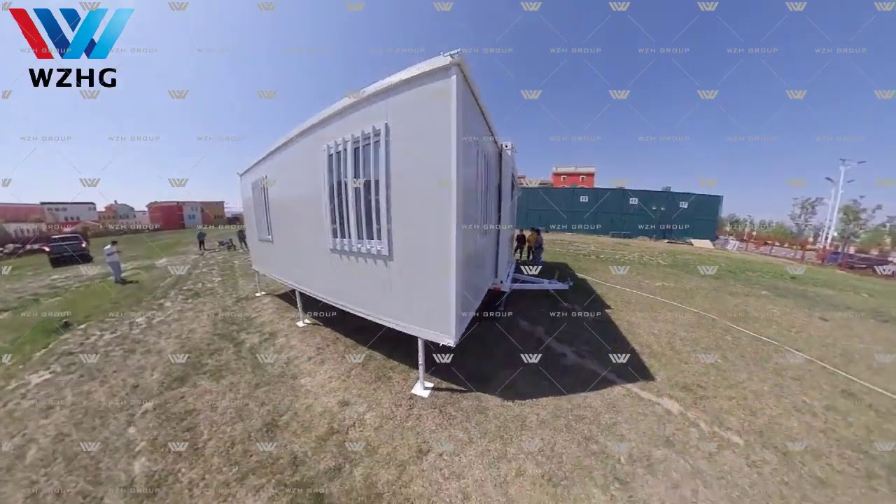 WZH Group new type of expandable container house - YouTube