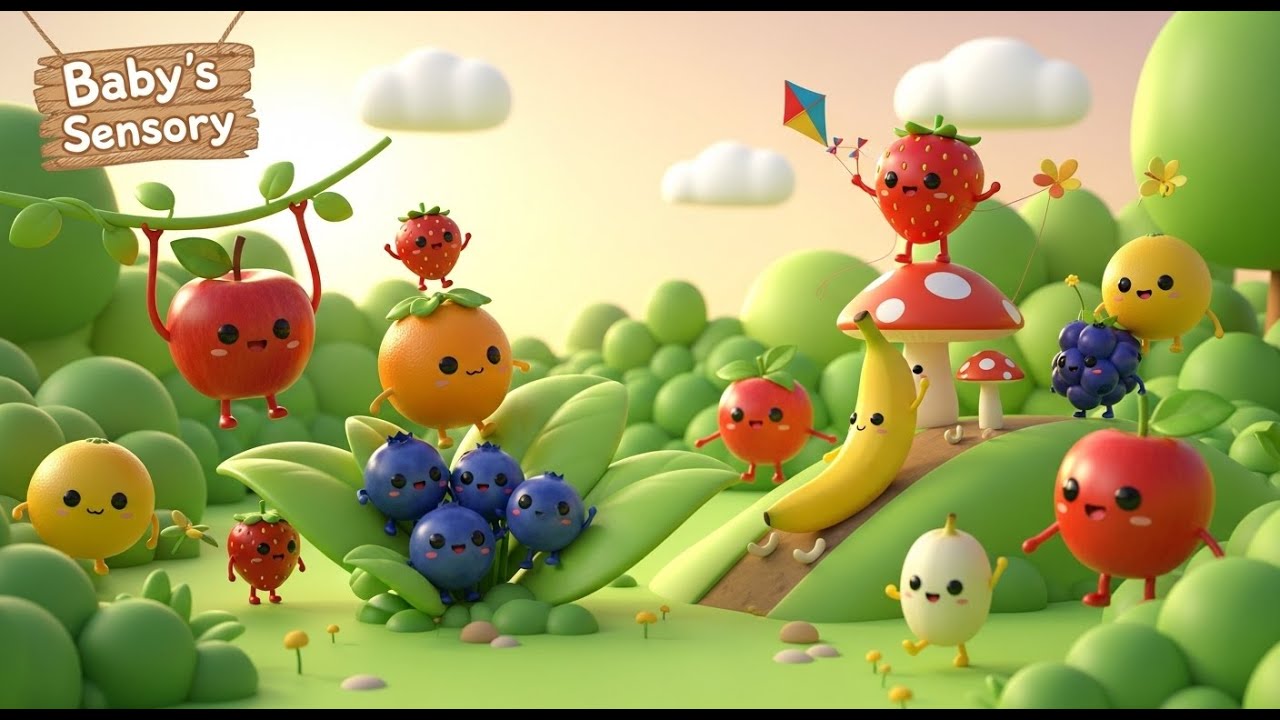 Dancing Fruit Party for Babies | Fun Sensory Animation - YouTube