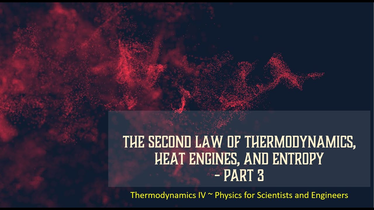 The Second Law of Thermodynamics, Heat Engines, and Entropy ~ Part 3 ...
