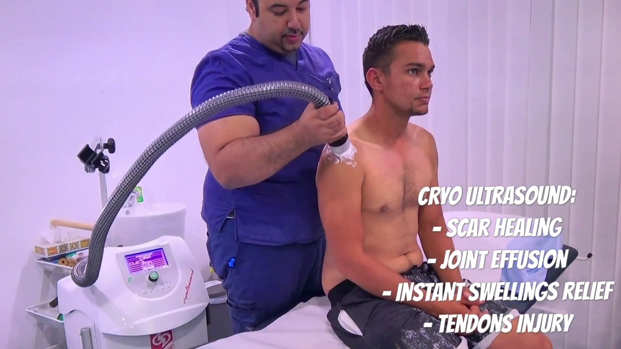 Cryo ultrasound treatment for rotators cuff injury @physiorelaxbh - YouTube