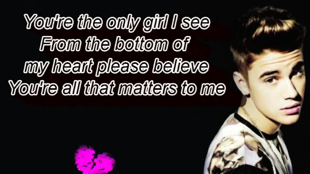 Justin Bieber - All That Matters (Official Lyrics) ♫ - YouTube