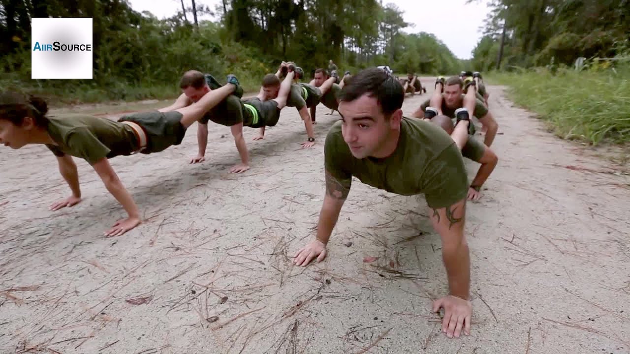 U.S. Marines and Navy Sailors - Physical Fitness Endurance Course - YouTube