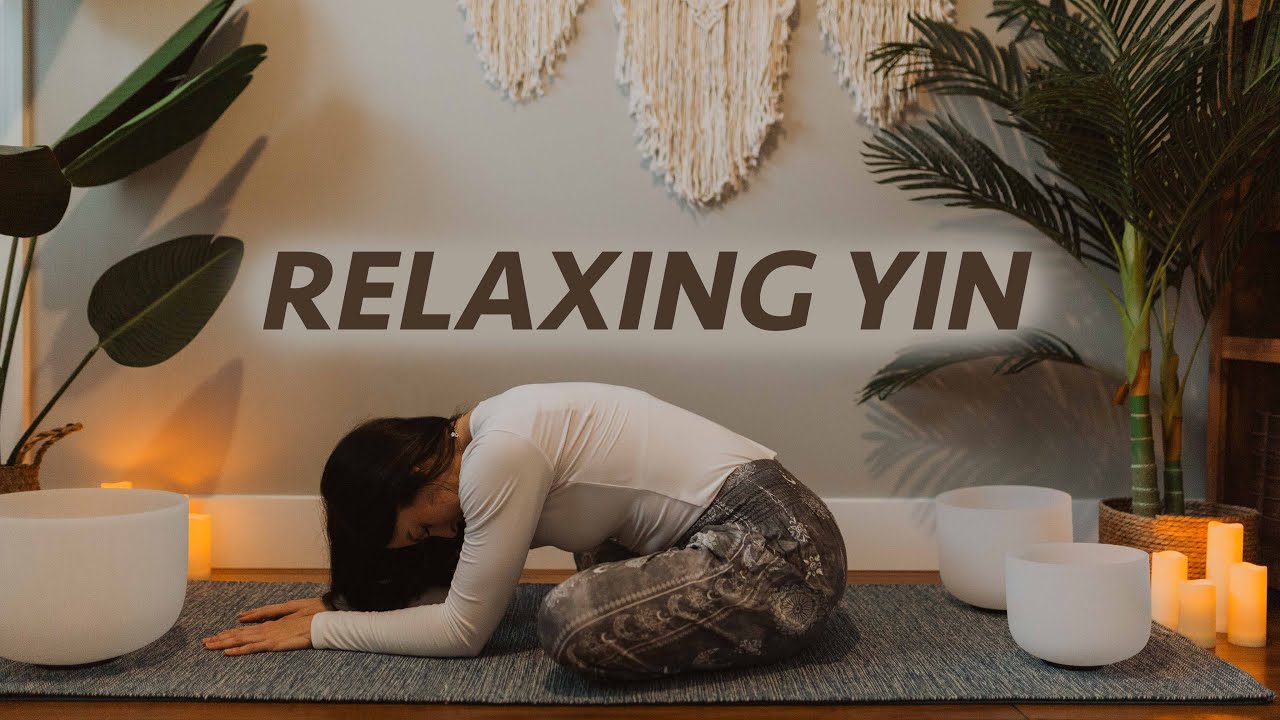 20 Minute Evening Yin Yoga & Soundbowls for Sleep | No Props Needed ...