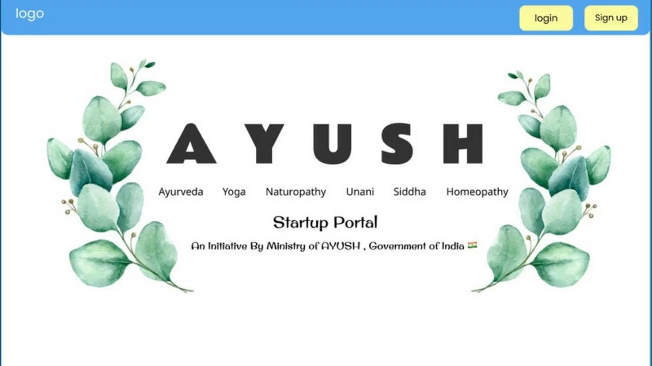 Startup AYUSH Portal - YouTube