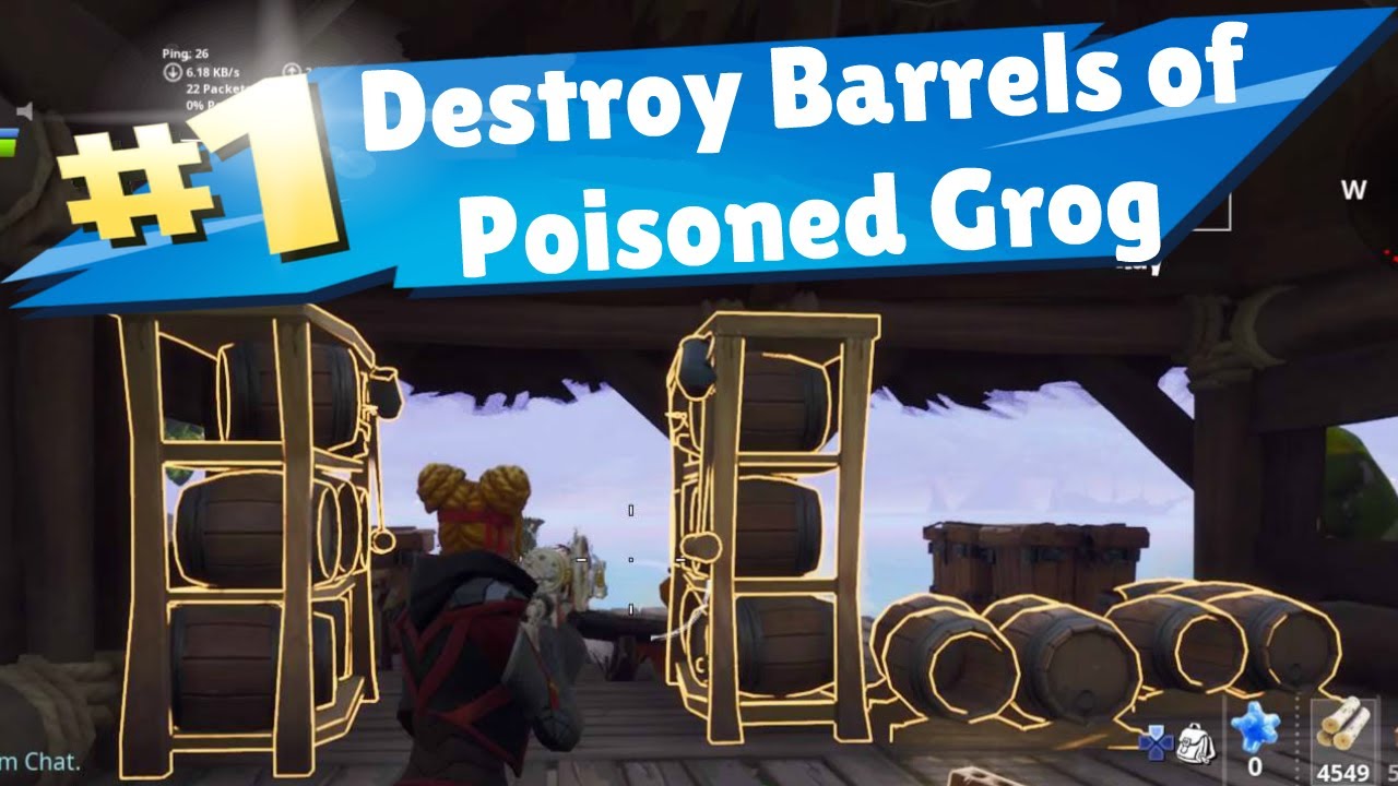 Destroy Barrels of Poisoned Grog in Scurvy Shoals save the world ...