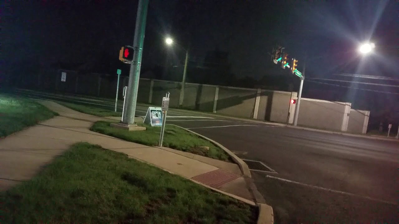 Street lights and signs flashing like crazy in bizarre video Pt 1 - YouTube