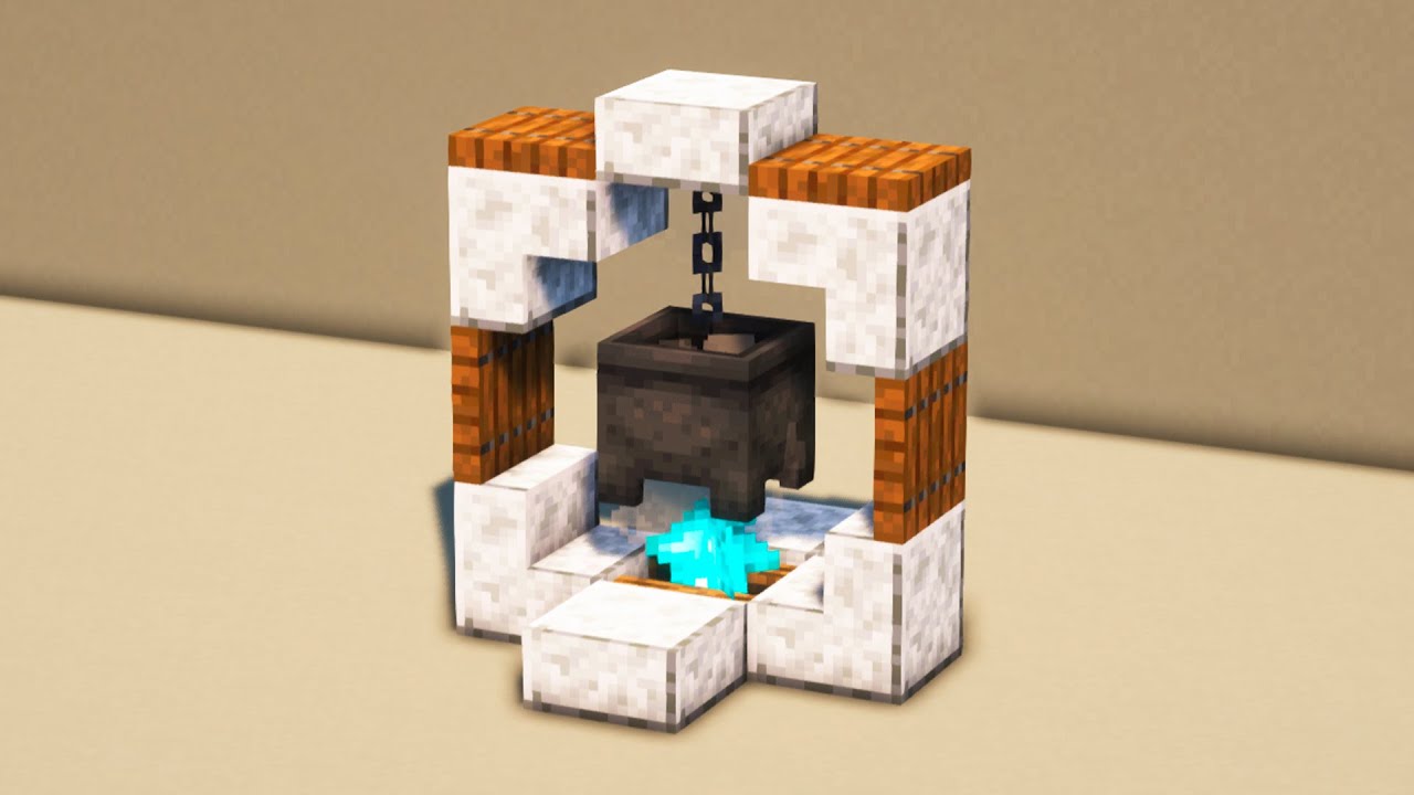 Cauldron Decoration In Minecraft - YouTube