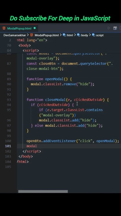 Modal Pop-up JavaScript Interview Questions You Need to Know #javascript #js #script #beginners ...