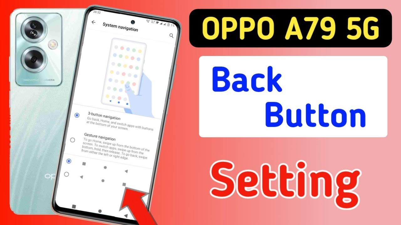 Oppo a79 5g back button change/Oppo a79 5g me back button change kaise ...