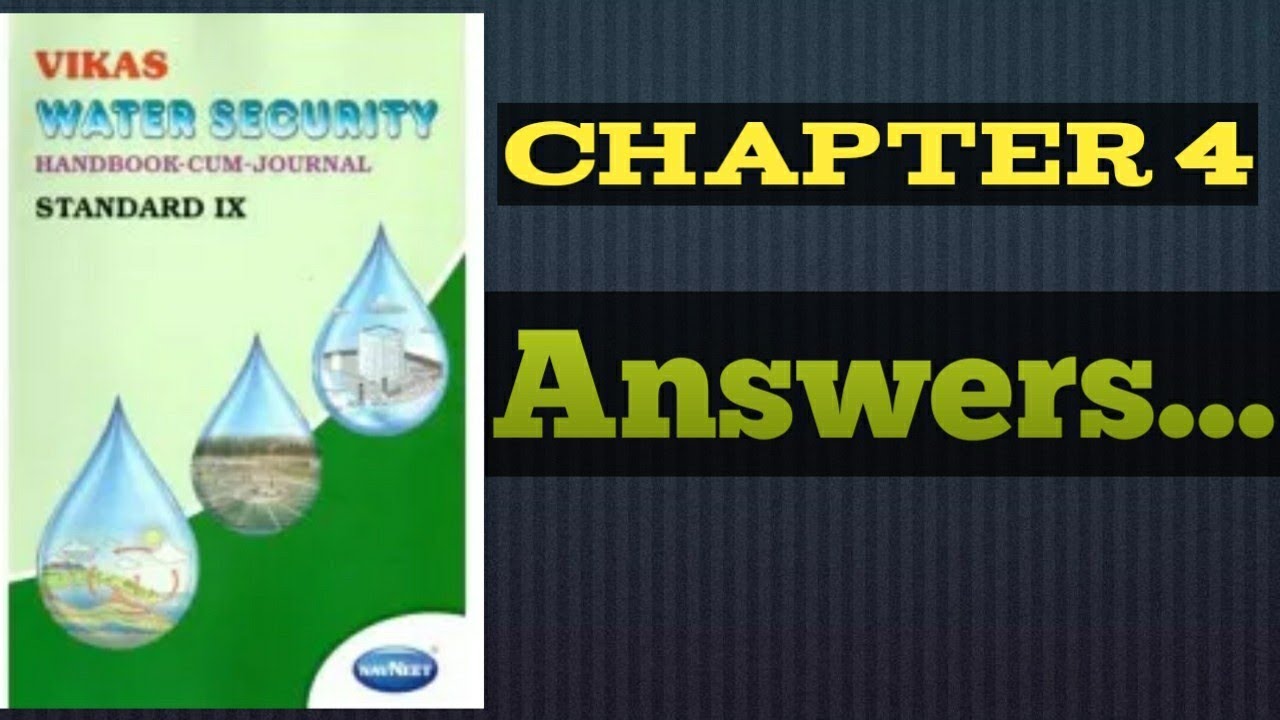 Water Security Chapter 4 Answers || TANMAYS TUTORIAL'S || Pdf Link In ...