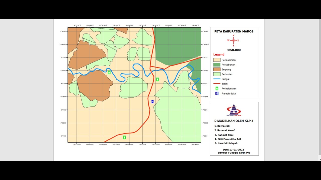 DIGITASI PETA (DRAWING TOWN MAP) - KABUPATEN MAROS - YouTube
