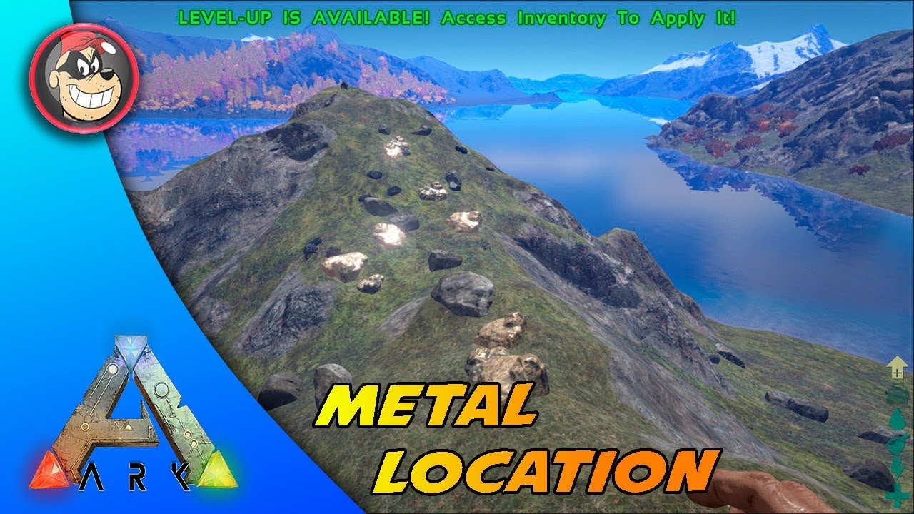 🔵 ARK SURVIVAL EVOLVED - RAGNAROK LOCAL DE MINÉRIO DE METAL E RESPAWN ...