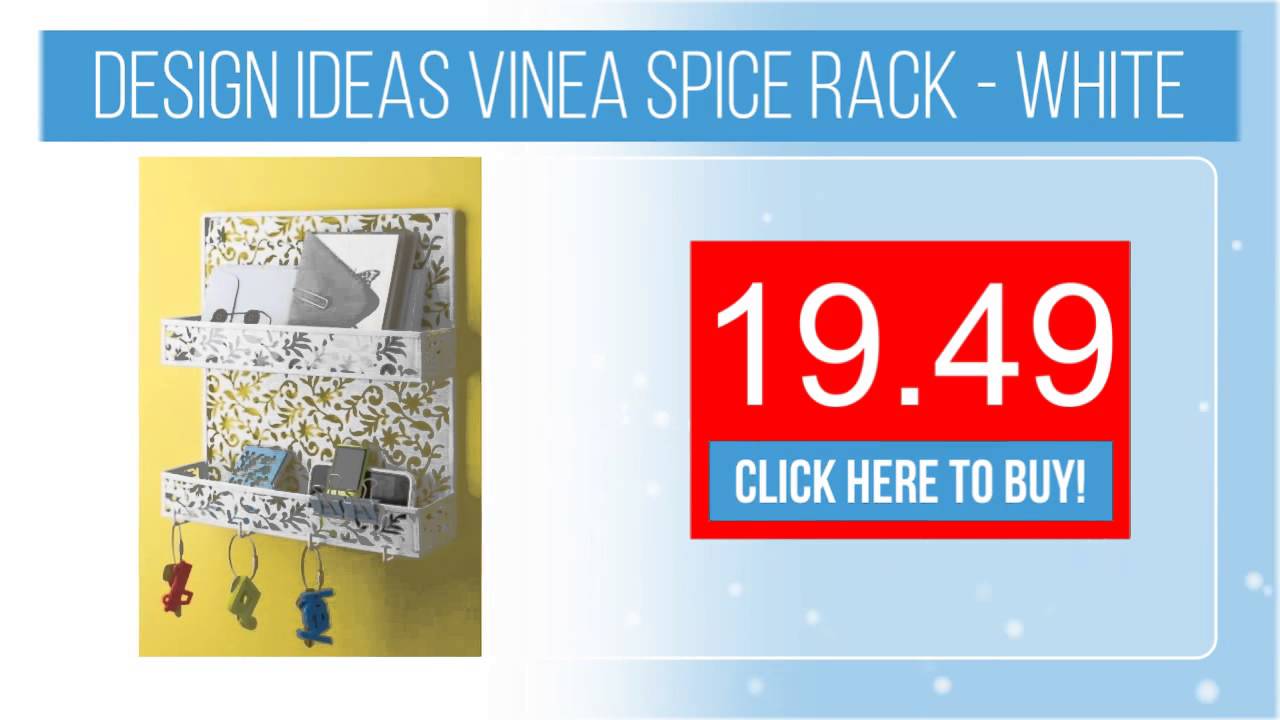 Design Ideas Vinea Spice Rack - White - YouTube