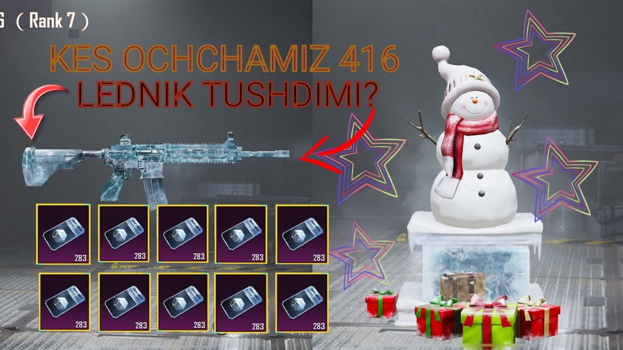 KESS OCHAMIZ M416 LEDNIK TUSHURISHGA XARKAT QILAMIZ 💥🔥 #gaming # ...