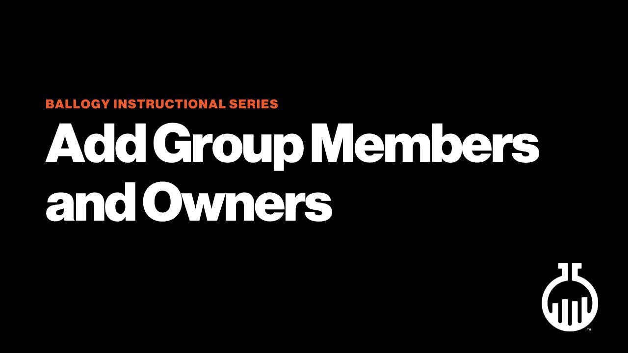 How to Add Group Members and Owners - YouTube