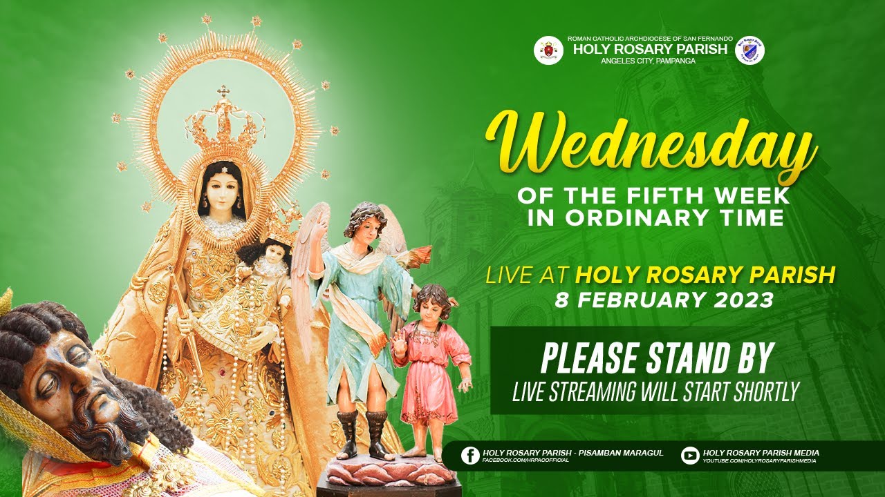 Wednesday of the Fifth Week in Ordinary Time | 08 February 2023 - YouTube