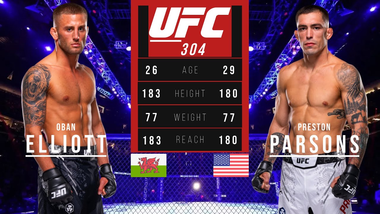 OBAN ELLIOTT vs PRESTON PARSONS FULL FIGHT UFC 304 - YouTube