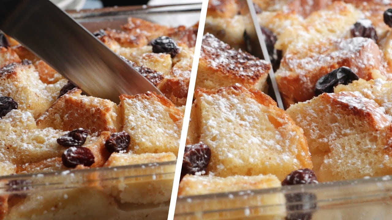 Easy Bread Pudding Recipe - YouTube