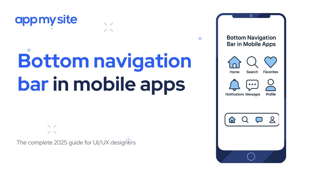 Bottom Navigation Bar in Mobile Apps: Design Guide - YouTube
