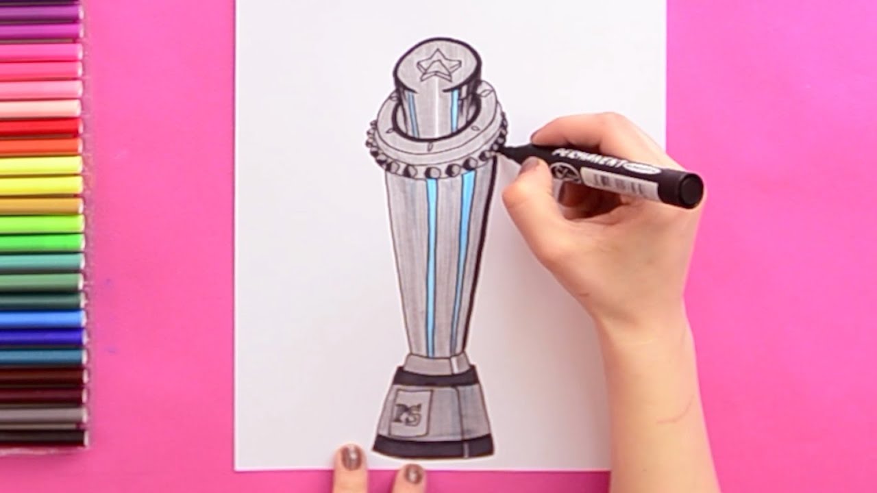 How to draw Pakistan Super League (PSL) Trophy - YouTube