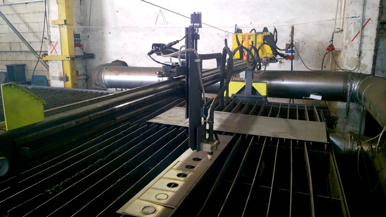 Plasma Stamos 125C THC Mach 3 - YouTube