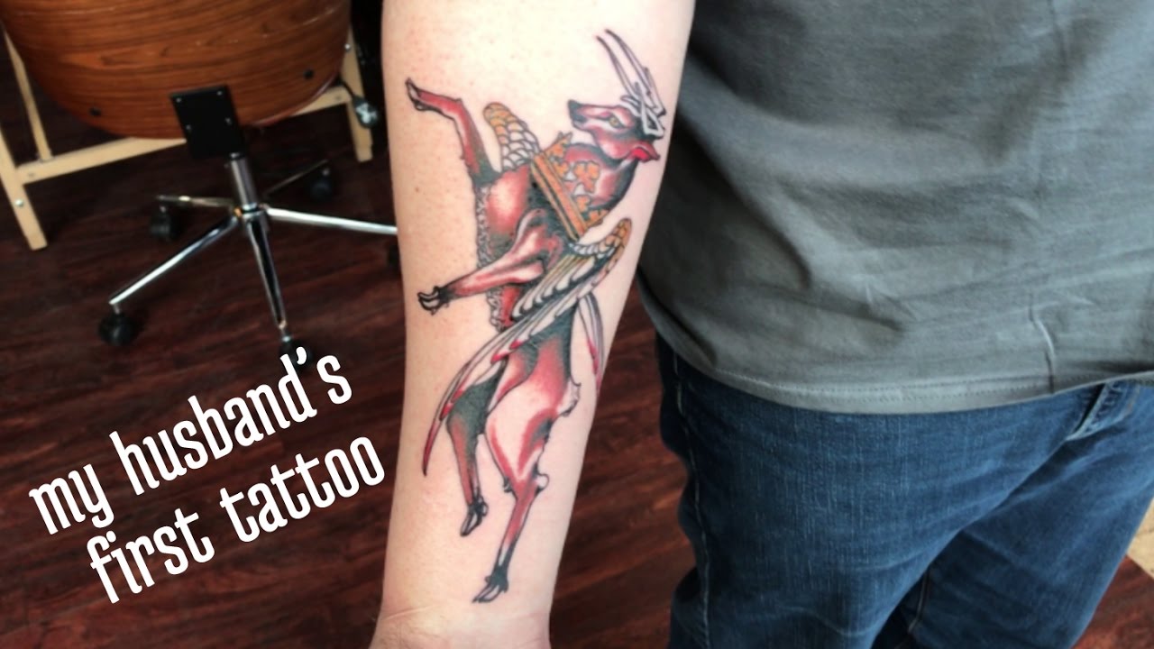 My Husband Gets His First Tattoo! - YouTube
