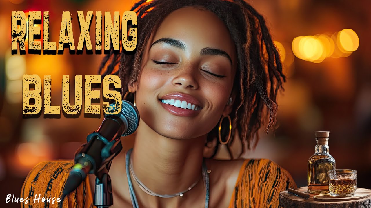 Relaxing Blues Lounge 🎶 Smooth Funky Blues Guitar & Piano for Calm ...