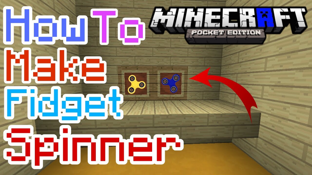 HOW TO MAKE FIDGET SPINNER MCPE | Minecraft PE - YouTube