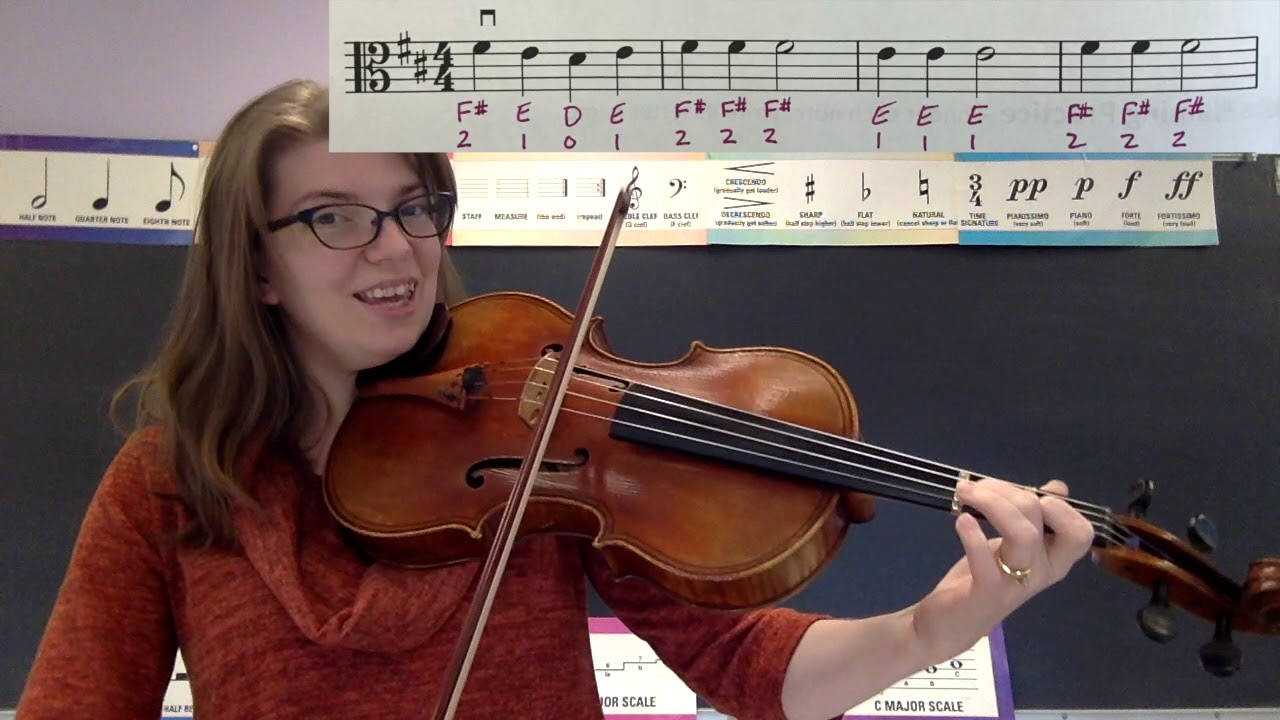 Mary Had a Little Lamb - Viola - YouTube