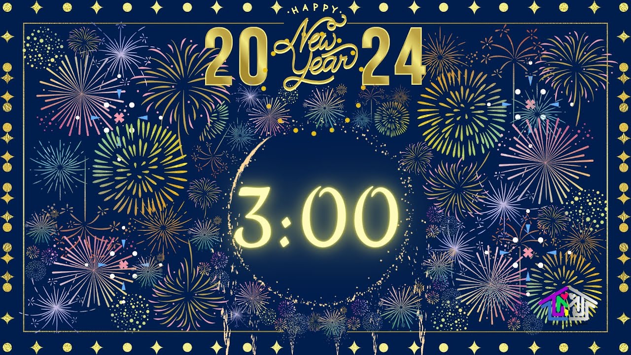 3-Minute Countdown Timer with Music | Happy New Year! 🤍🎼⏰🥳🎆 - YouTube