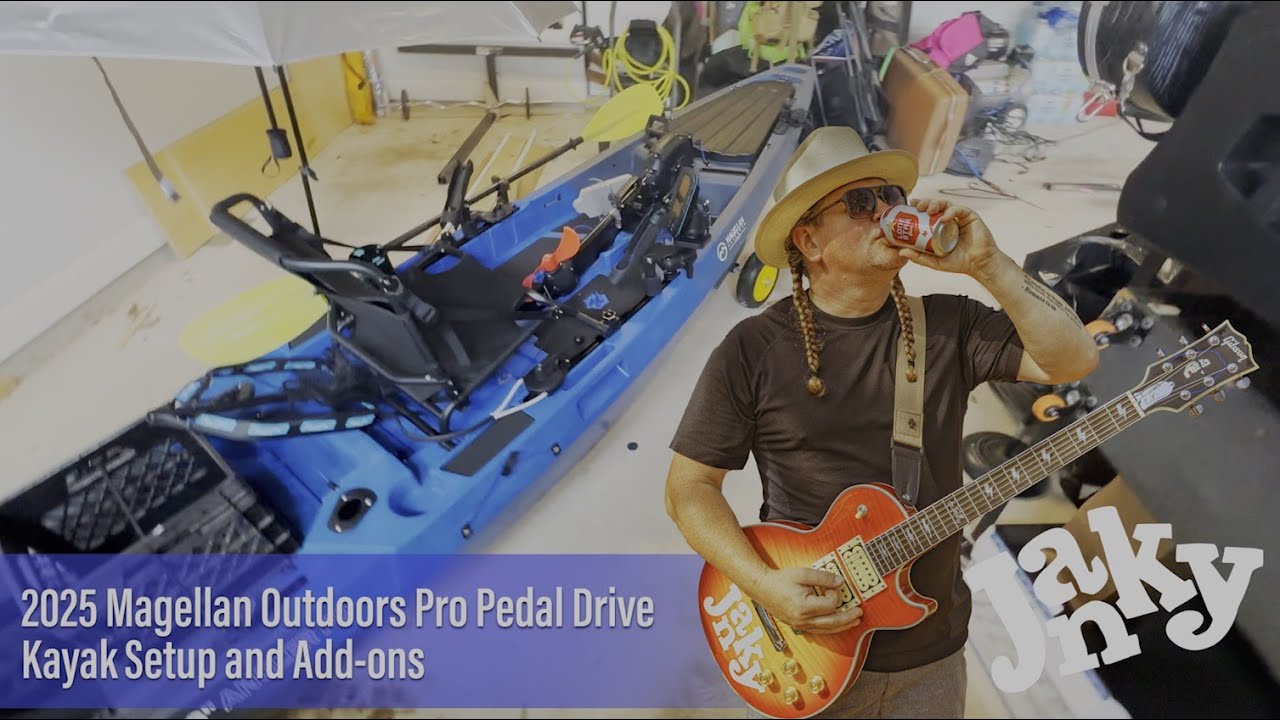 2025 Magellan Outdoors Pro Pedal Drive Kayak Setup and Add ons - YouTube