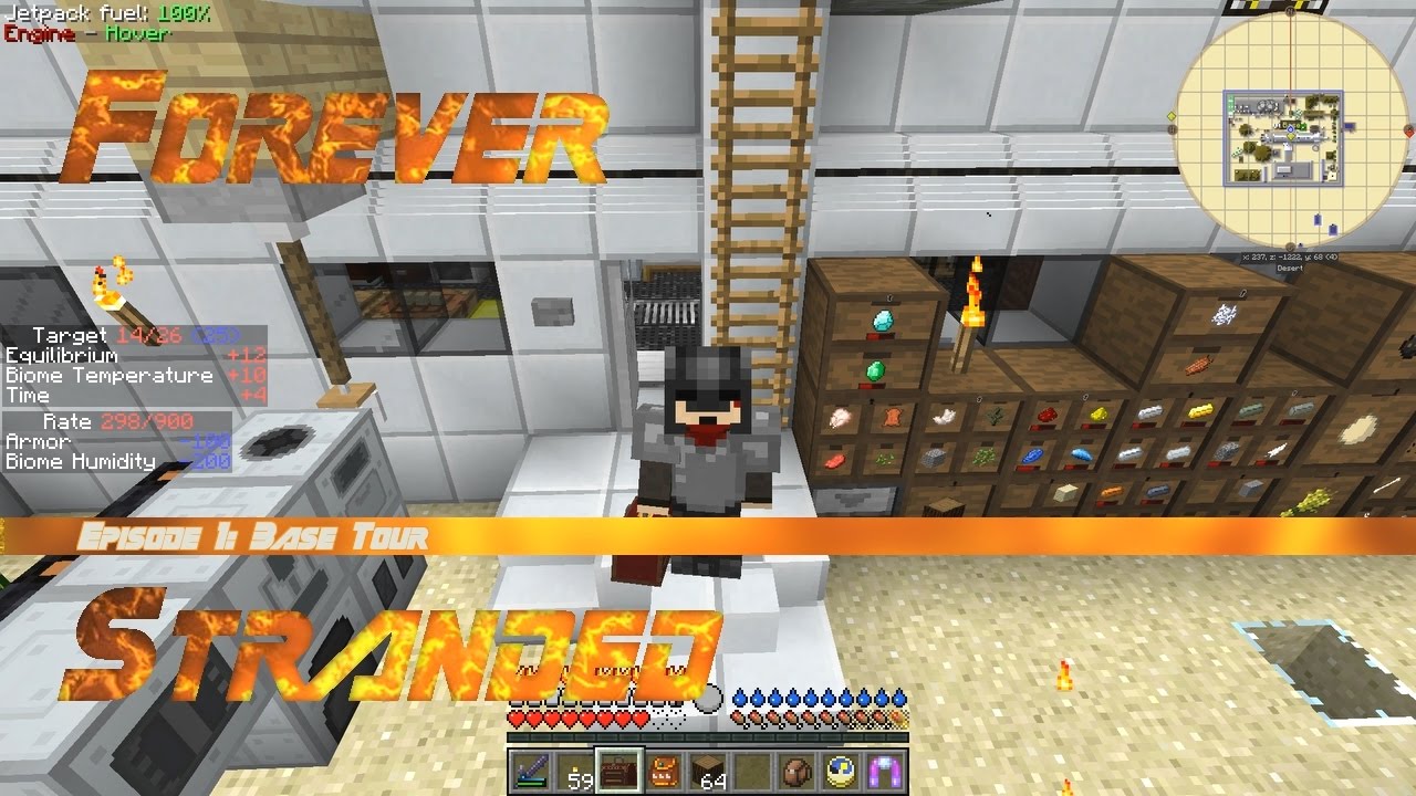 Forever Stranded #01 - Base Tour - YouTube