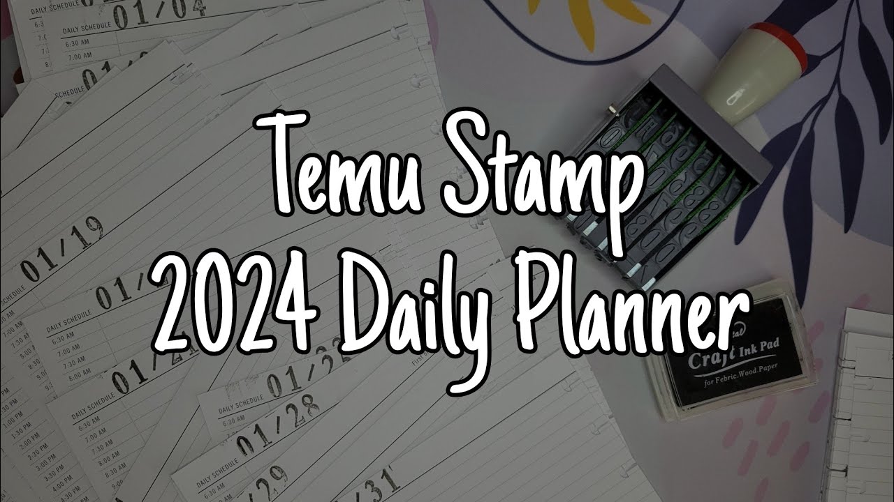 Starting to Date My 2024 Daily Planner | Temu Stamp | Best Find for ...
