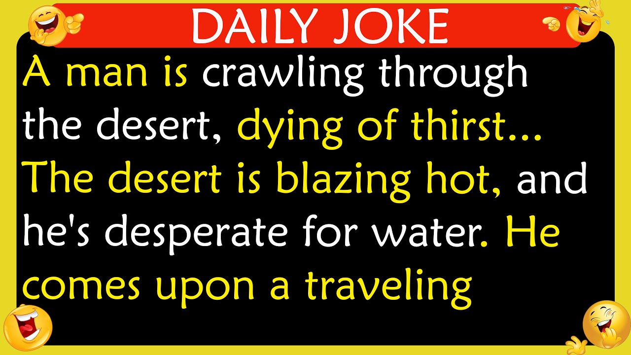 Daily Chuckles: A man is crawling through the... | #jokeoftheday - YouTube