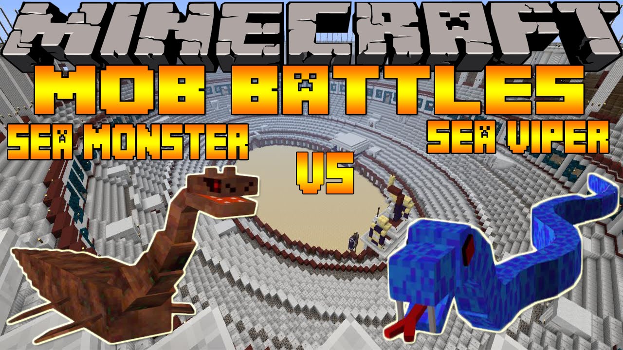 Minecraft Mob Battles Season 2: Sea Monster Vs. Sea Viper - Two Sea ...