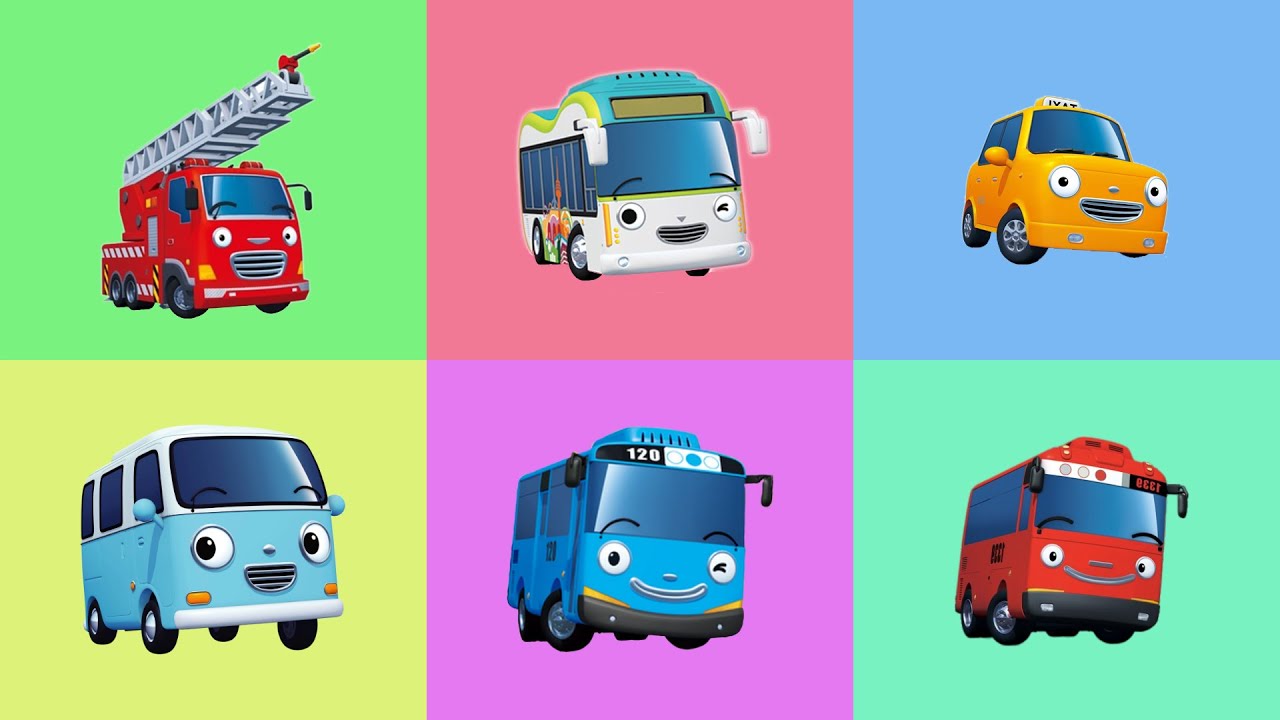 Let's Play With Tayo the Little Bus! Frank, Peanut, Nuri, Bong Bong ...