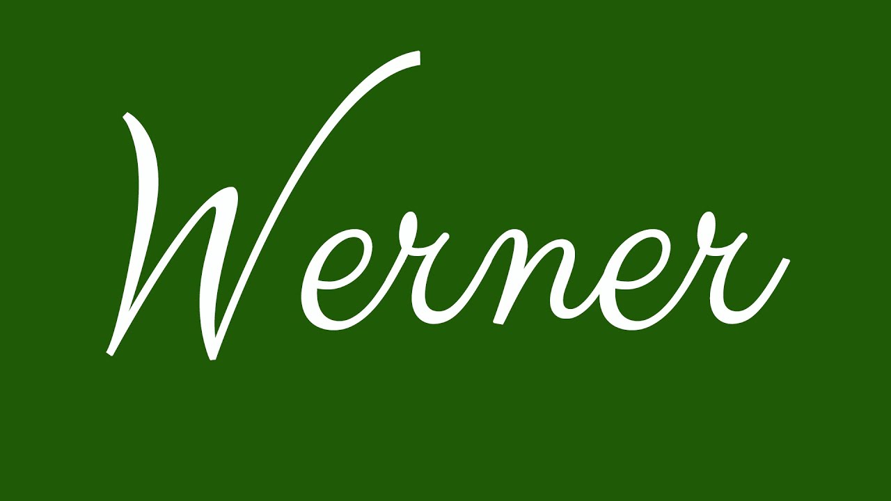 Learn how to Sign the Name Werner Stylishly in Cursive Writing - YouTube