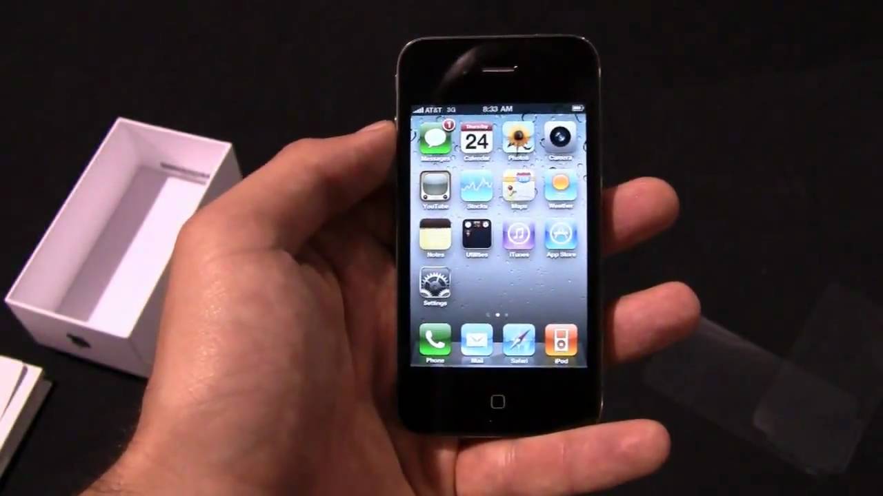 iPhone 4 Unboxing - YouTube