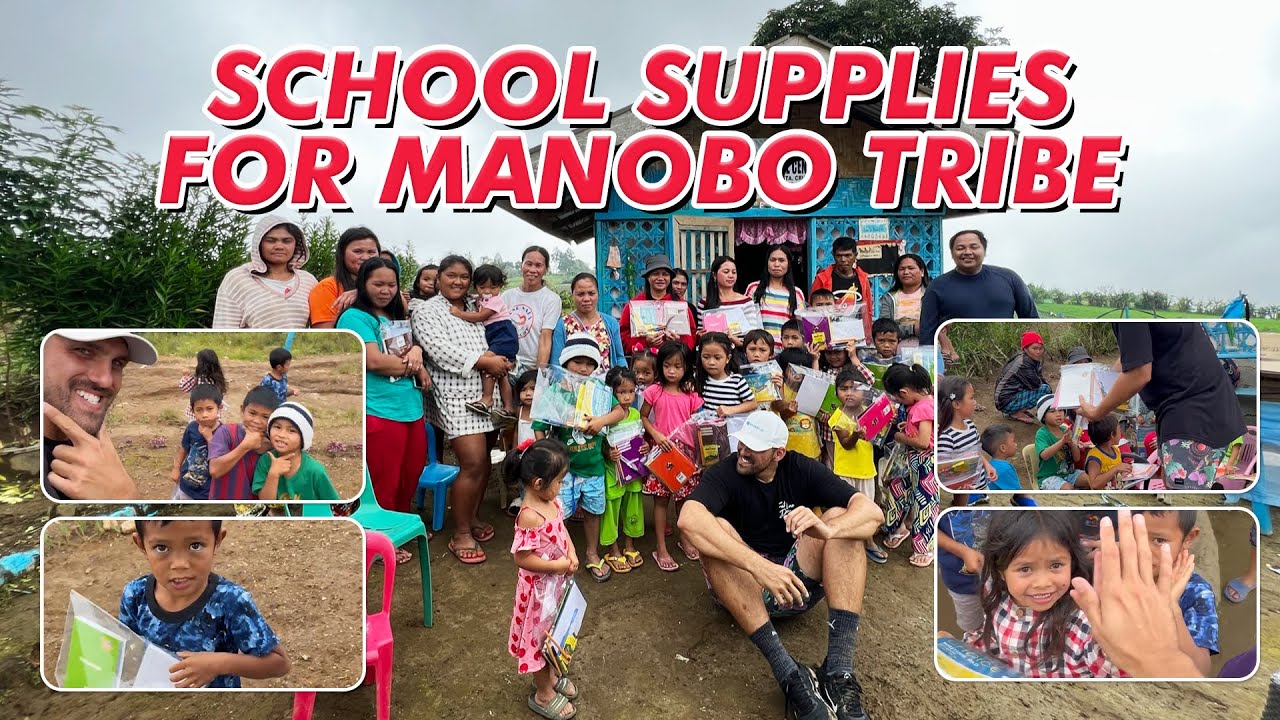 GIVING SCHOOL SUPPLIES TO THE MANOBO KIDS IN THE PHILIPPINES - YouTube