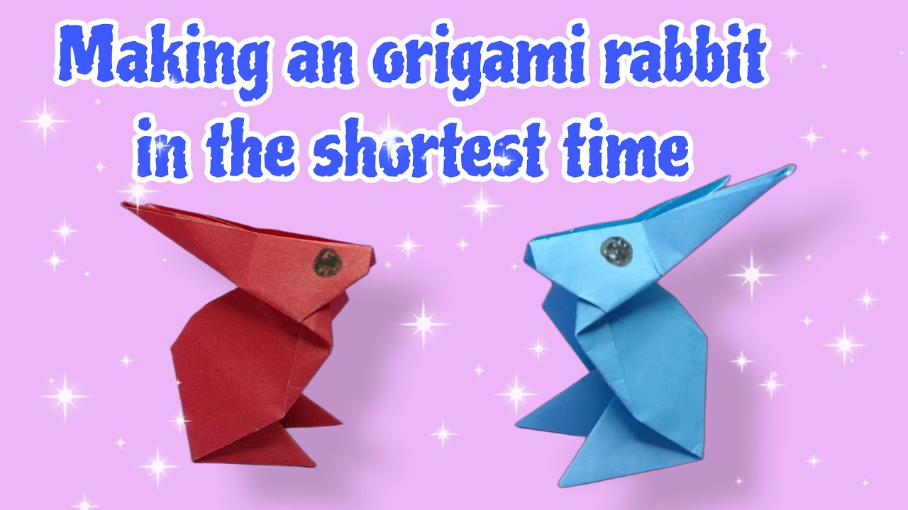 Origami: easy training and professional making of rabbit origami under ...