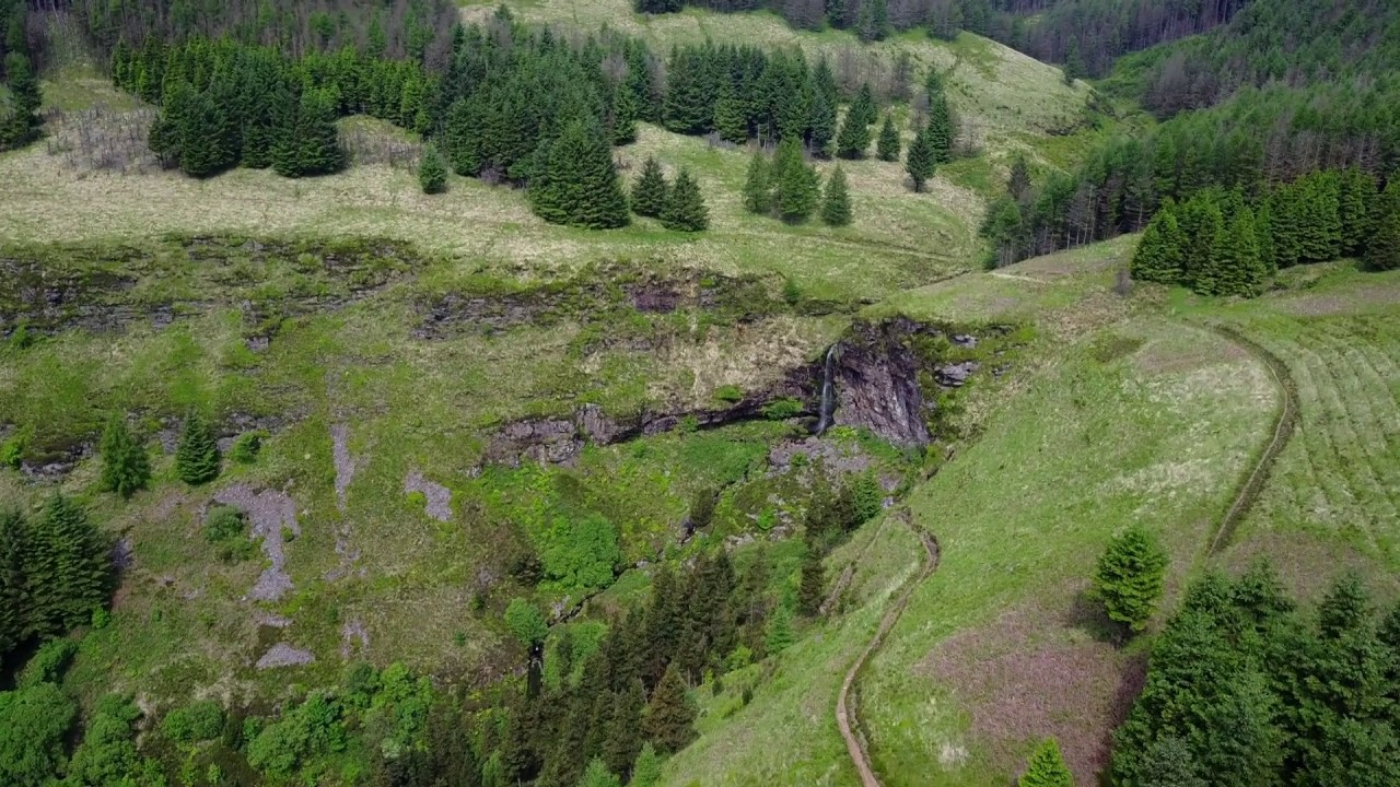 Pen Pych (Rhondda / Wales) via drone - YouTube